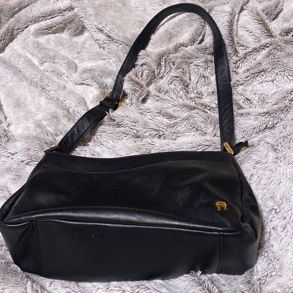 Etienne Aigner | Bags | Etienne Aigner Vintage Dark Brown Leather ...